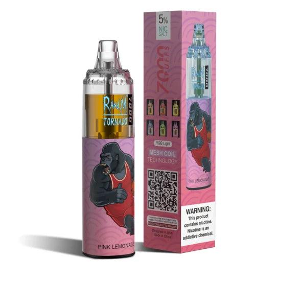 Randm Tornado 7000 0mg Pink Lemonade 7000 Disposable – Royal Vapes