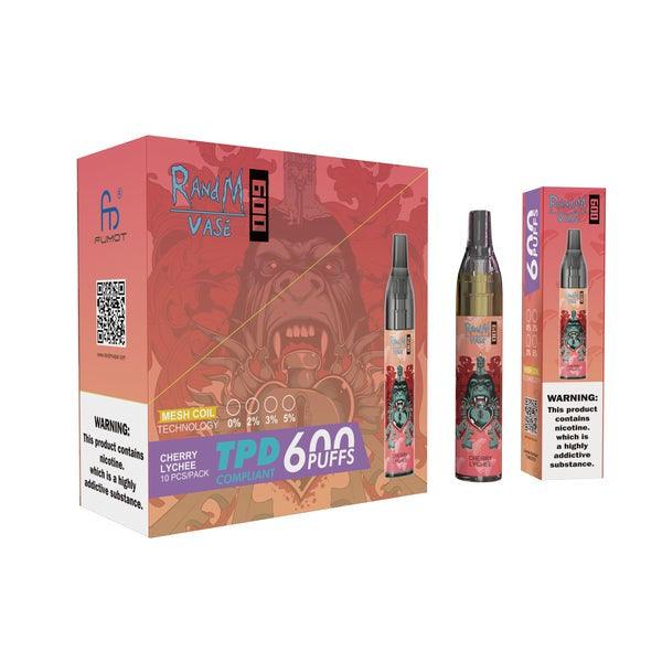 RandM Vase 600 Cherry Lychee Disposable – Royal Vapes