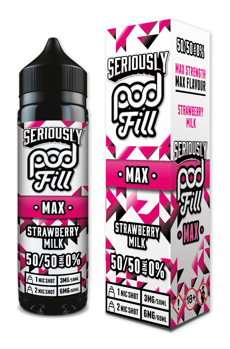 Seriously Pod Fill Max Strawberry Milk 50ml – Royal Vapes