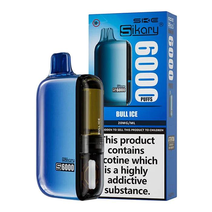 Sikary S6000 Bull Ice 6000 Disposable Vape – Royal Vapes