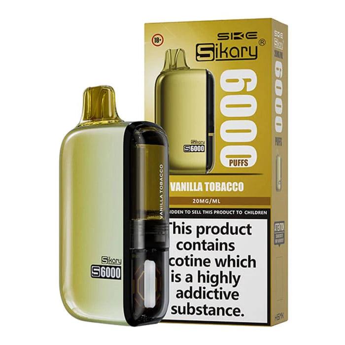 Sikary S6000 Vanilla Tobacco 6000 Disposable Vape – Royal Vapes