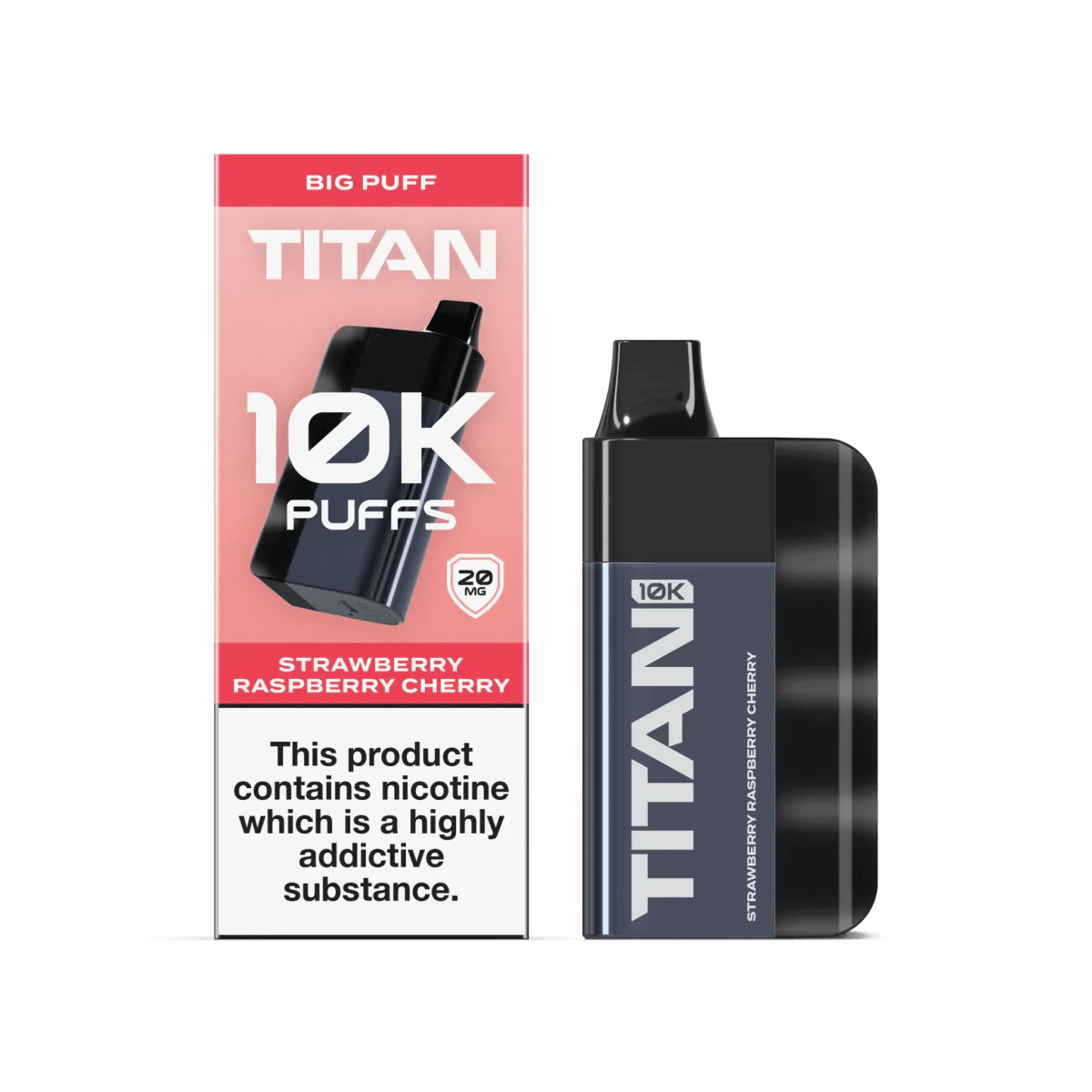 Titan 10K Strawberry Raspberry Cherry 10000 Disposable – Royal Vapes