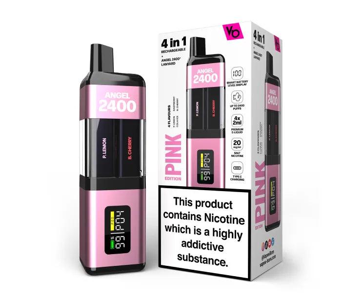 Vapes Bars Angel 2400 Pink Edition (Multi Flavour) 2400 Prefilled Pod ...