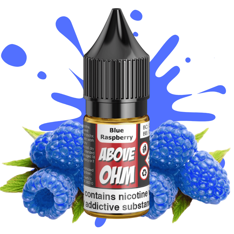 Above Ohm Blue Raspberry 10ml – Royal Vapes