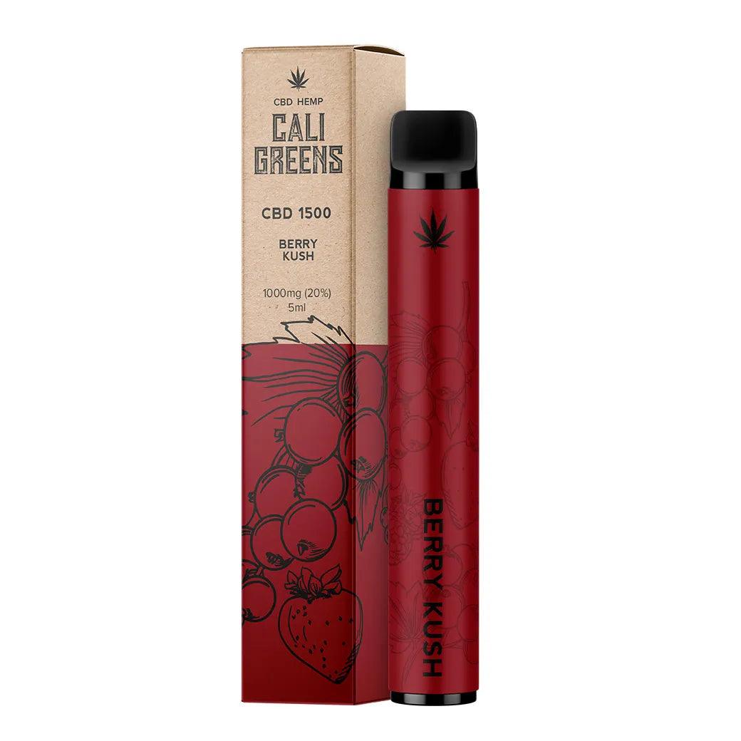 Cali Greens CBD 1500 Berry Kush 1500 CBD Disposable Vape – Royal Vapes