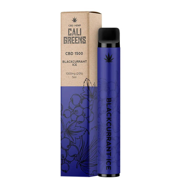 Cali Greens CBD 1500 Blackcurrant Ice 1500 CBD Disposable Vape – Royal ...