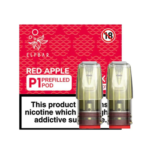 Elf Bar Red Apple Mate P1 Pods (2 Pack) – Royal Vapes