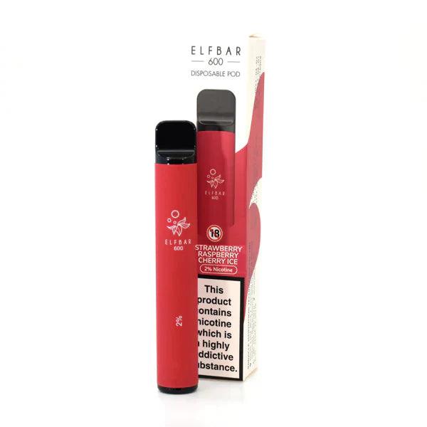 Elf Bar Strawberry Raspberry Cherry Ice Disposable – Royal Vapes