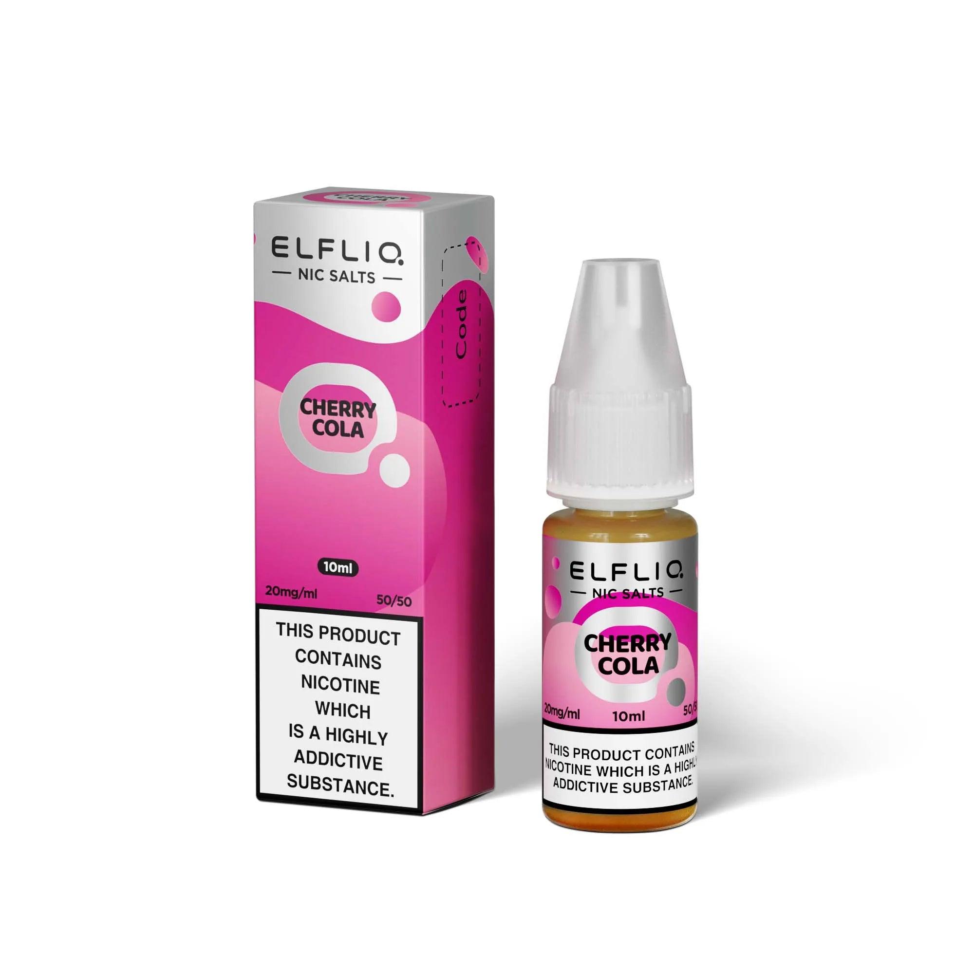 ElfLiq by Elf Bar Cherry Cola Nic Salt 10ml – Royal Vapes