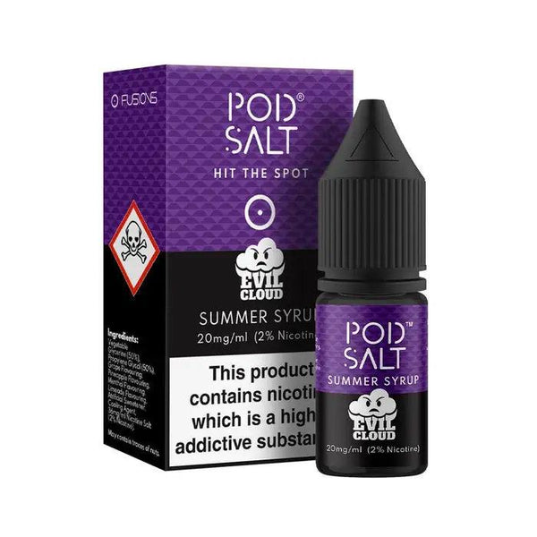 Pod Salt Fusions Evil Cloud Summer Syrup Nic Salt 10ml – Royal Vapes
