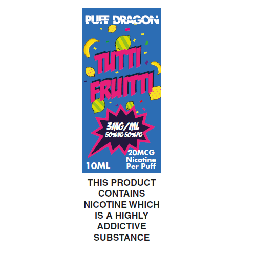 Puff Dragon Tutti Frutti 10ml – Royal Vapes