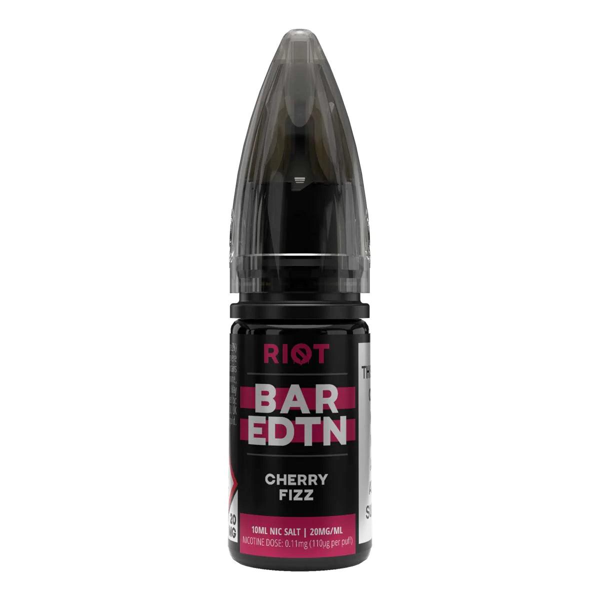 Riot Bar EDTN Cherry Fizz Nic Salt 10ml – Royal Vapes