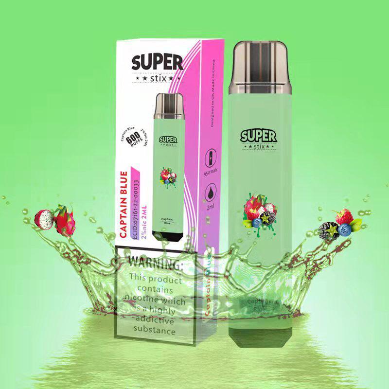 Super Stix Captain Blue Disposable – Royal Vapes