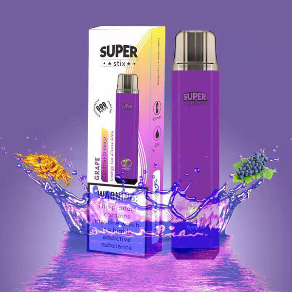 Super Stix Grape Energy Disposable – Royal Vapes